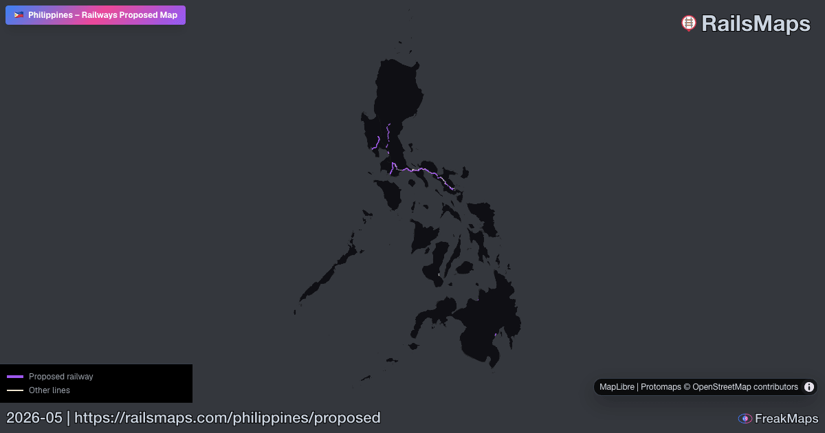 Philippines Proposed Railways — Planned Rail Lines & Future Network ...